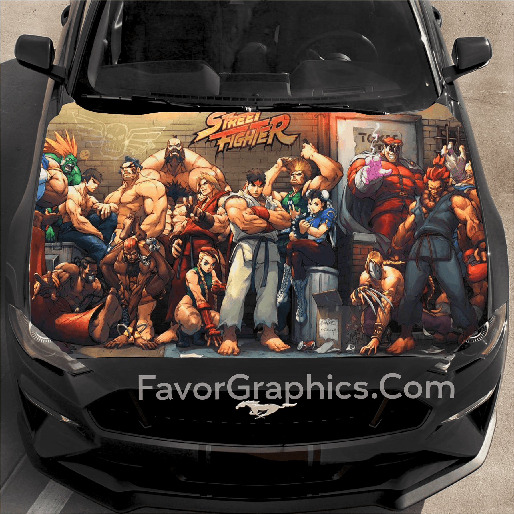 Get the Best Anime Vinyl Hood Wraps for Your Car – Favor Graphics