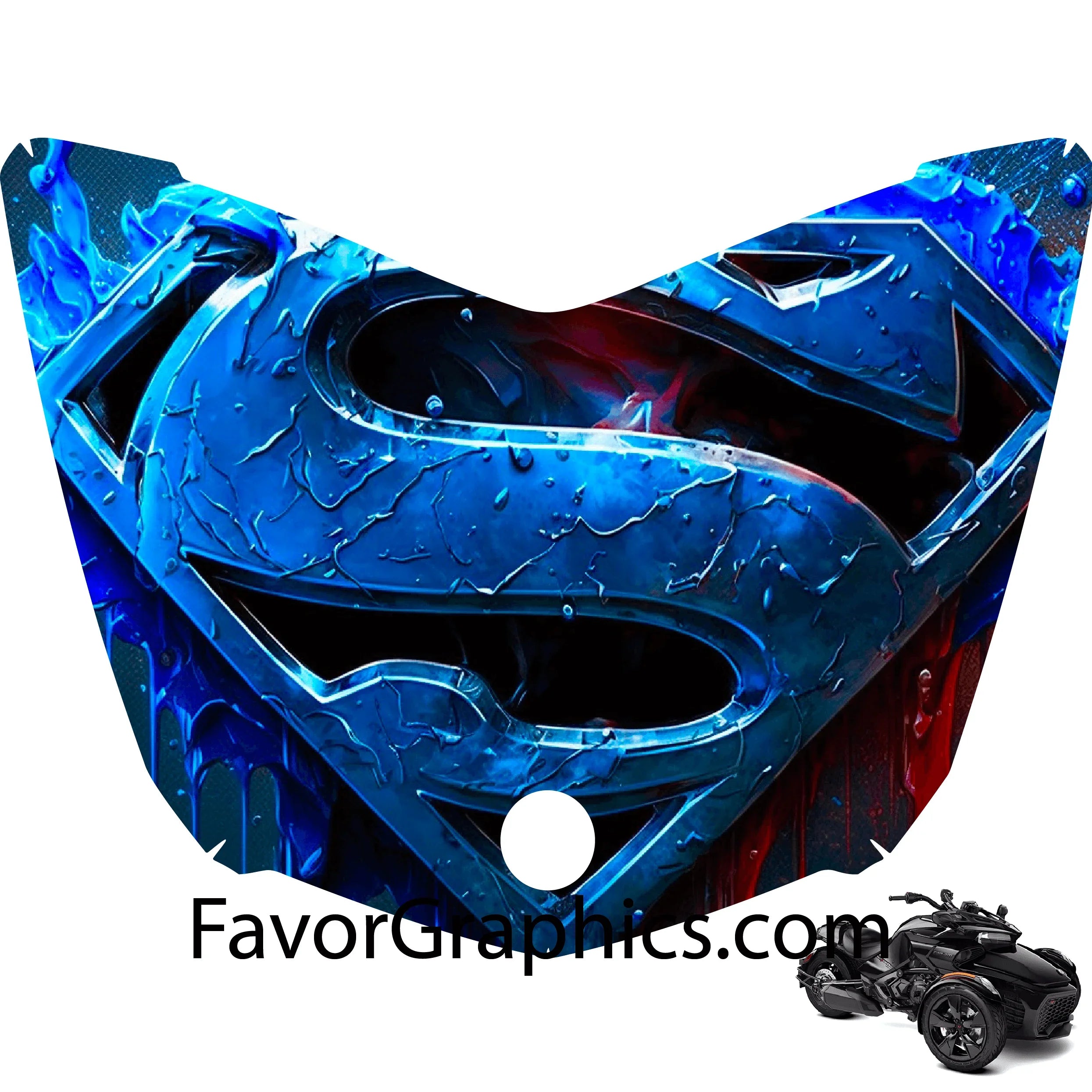 Superman Vinyl Hood Wrap Decal Sticker Can Am Spyder F3 – Favor Graphics
