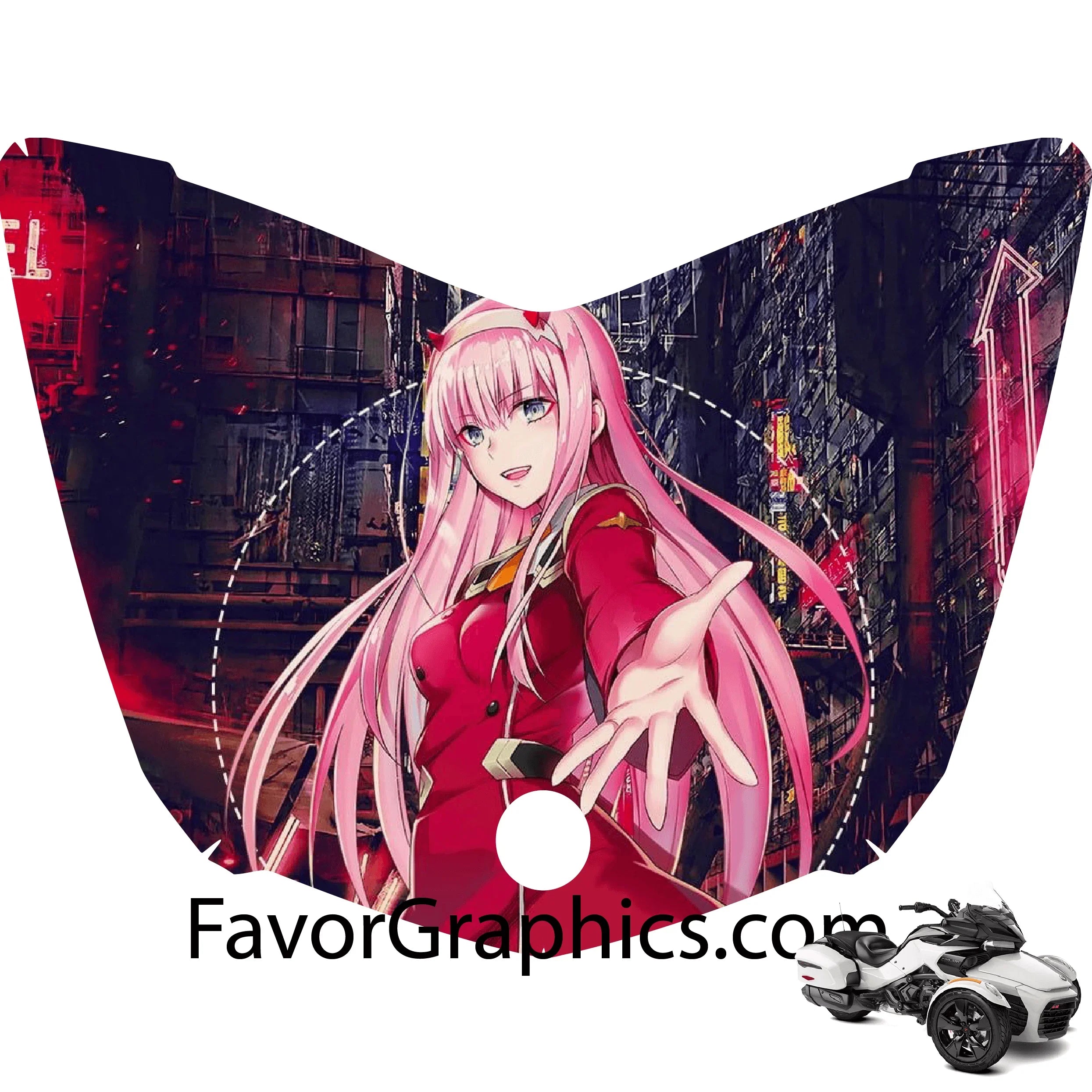 Zero Two Vinyl Hood Wrap Decal Sticker Can Am Spyder F3 – Favor Graphics