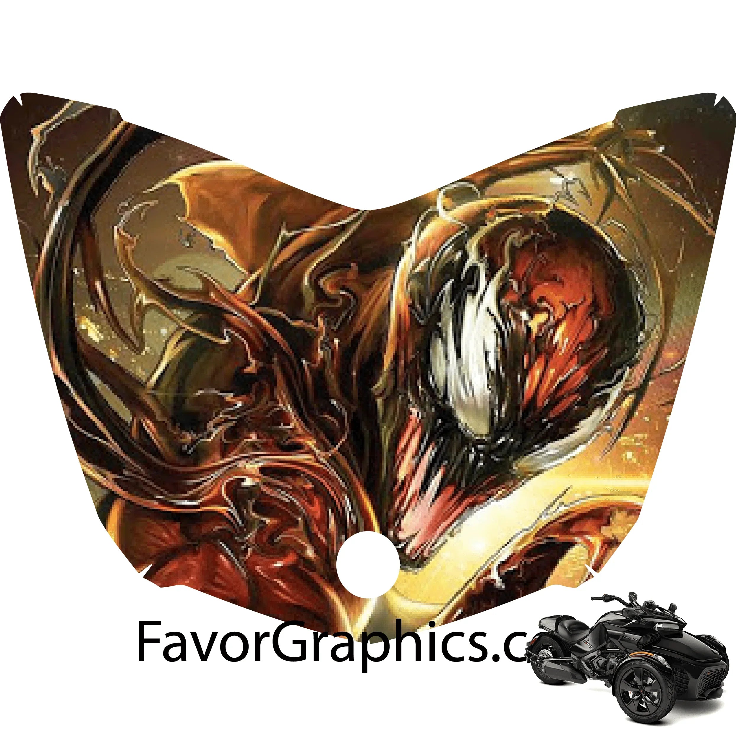Carnage Vinyl Hood Wrap Decal Sticker Can Am Spyder F3 – Favor Graphics