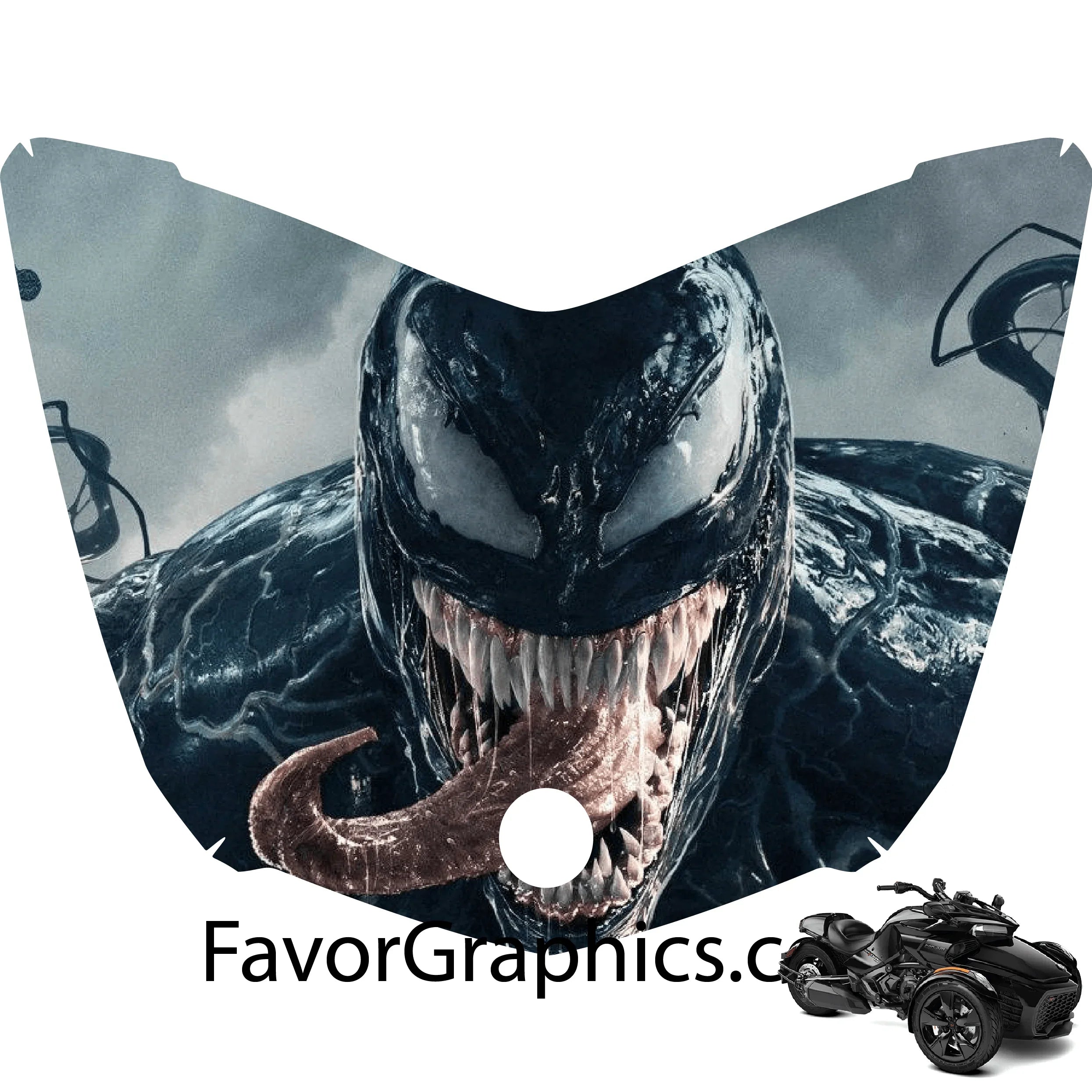 Venom Vinyl Hood Wrap Decal Sticker Can Am Spyder F3 – Favor Graphics