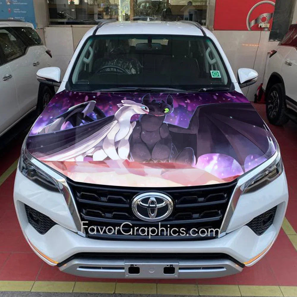 Toothless And The Lightfury Itasha Car Vinyl Hood Wrap Decal Sticker ...