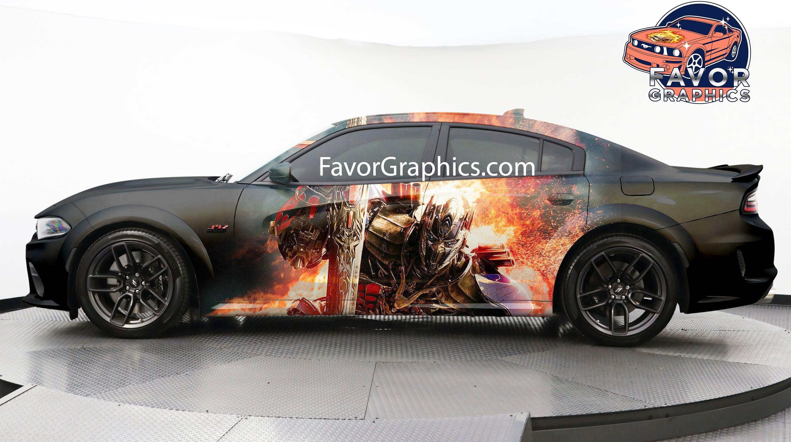Optimus Prime Transformers Itasha Full Car Vinyl Wrap Decal Sticker ...