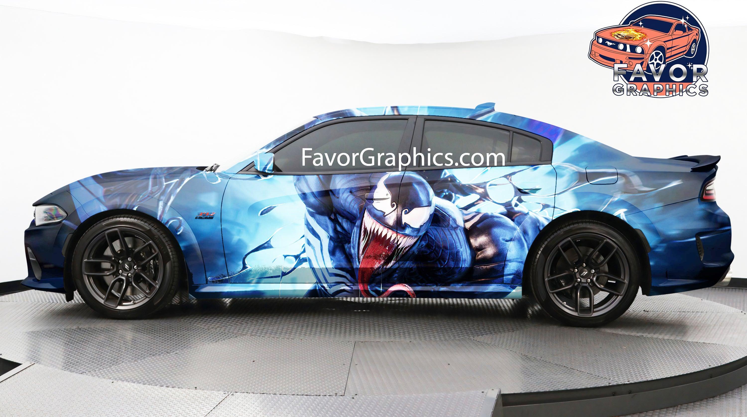 Venom Itasha Full Car Vinyl Wrap Decal Sticker – Favor Graphics