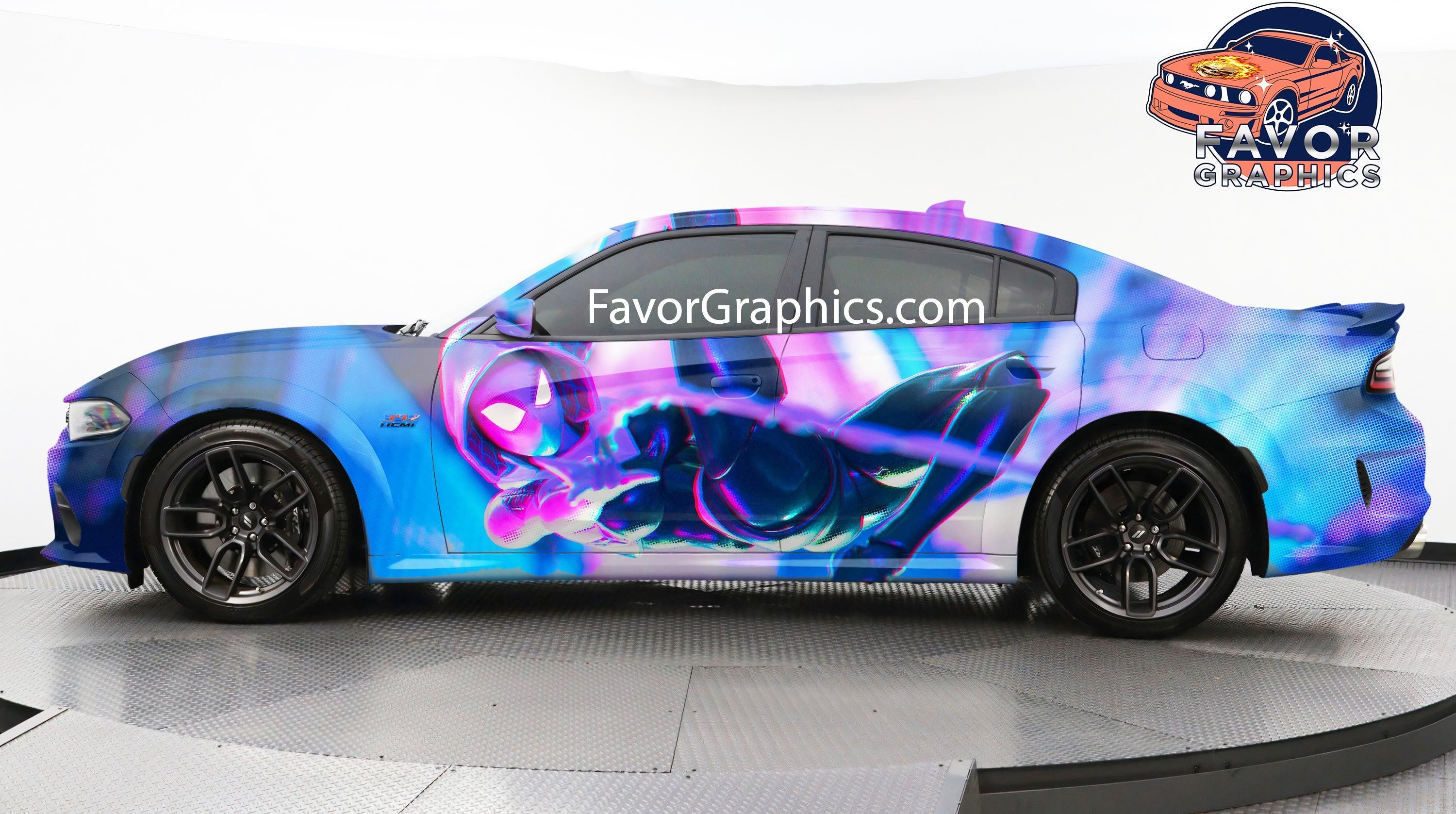 Spider-Woman Gwen Stacy Itasha Full Car Vinyl Wrap Decal Sticker ...