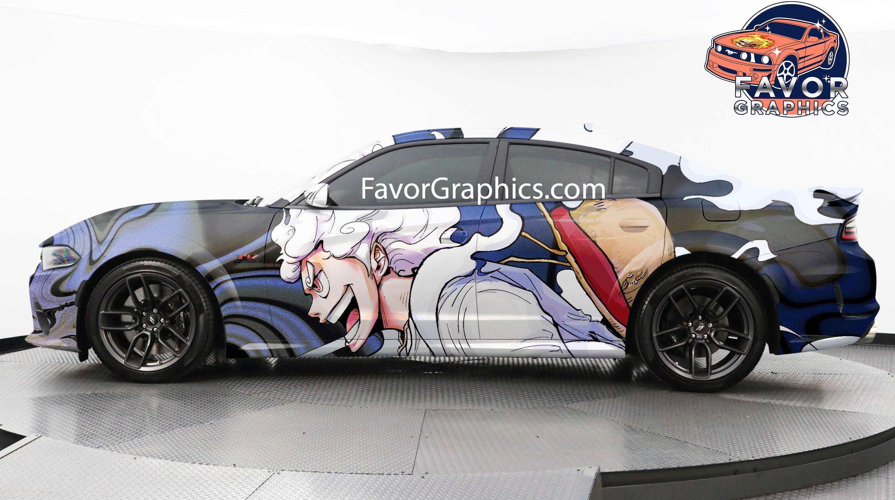 Monkey D. Luffy Gear 5 Itasha Full Car Vinyl Wrap Decal Sticker – Favor ...