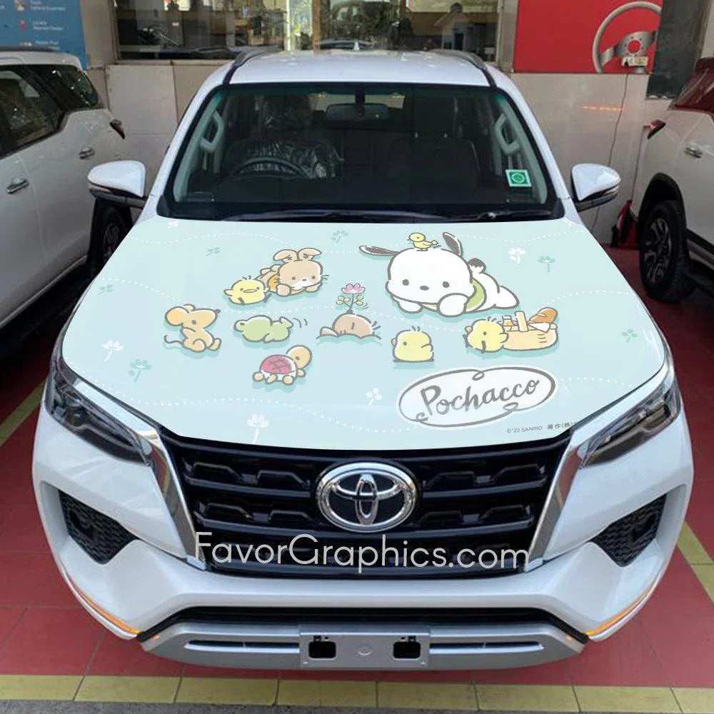 Pochacco Itasha Car Vinyl Hood Wrap Decal Sticker – Favor Graphics