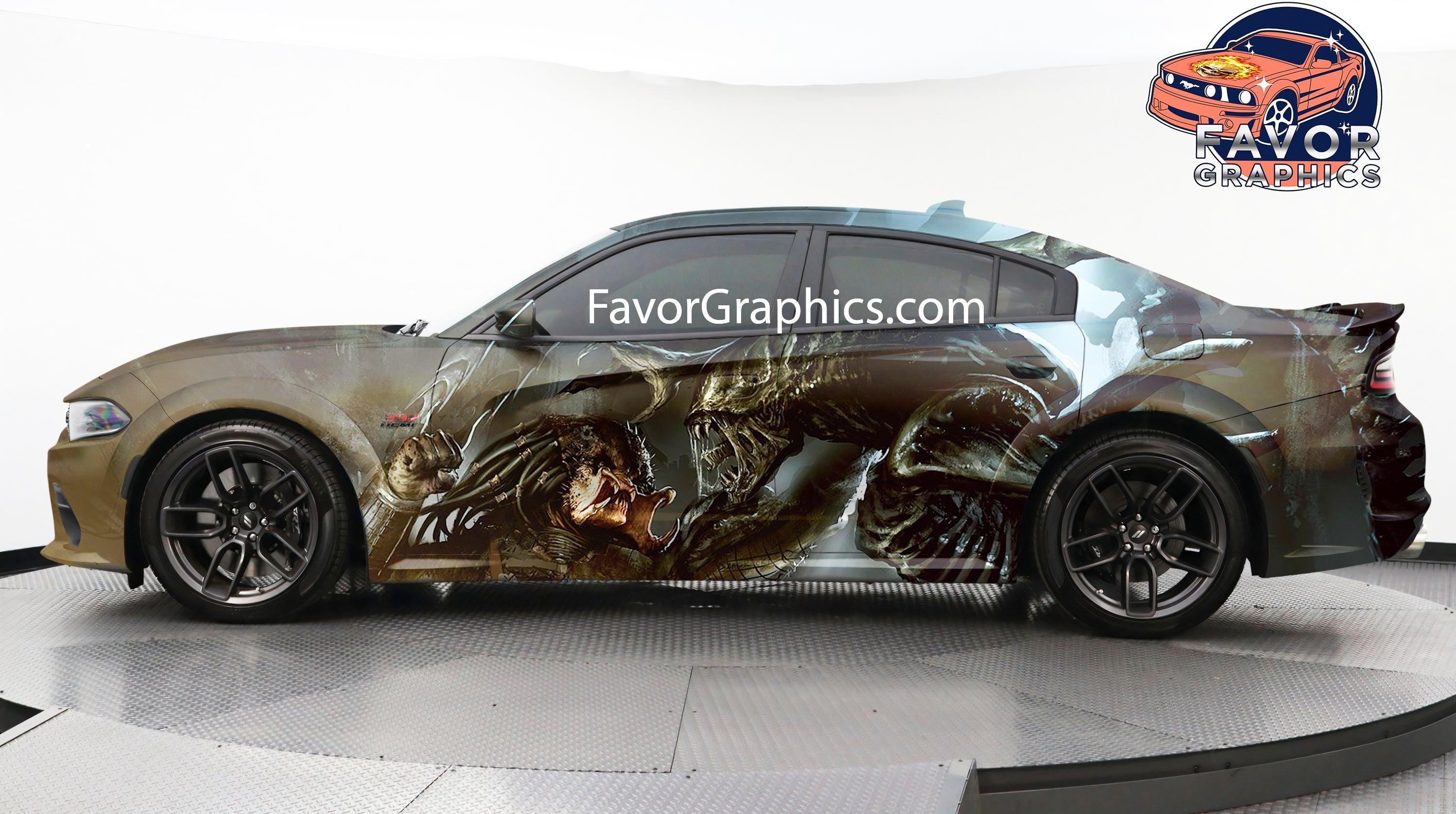 Xenomorph Itasha Full Car Vinyl Wrap Decal Sticker – Favor Graphics