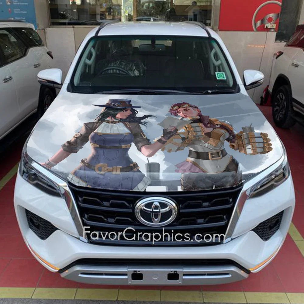 Vi Caitlyn League of Legends Itasha Car Vinyl Hood Wrap Decal Sticker ...