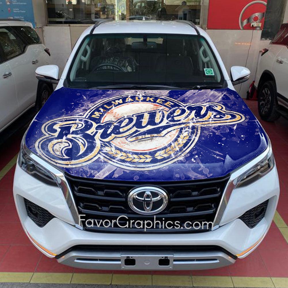 Milwaukee Brewers Itasha Car Vinyl Hood Wrap Decal Sticker – Favor Graphics