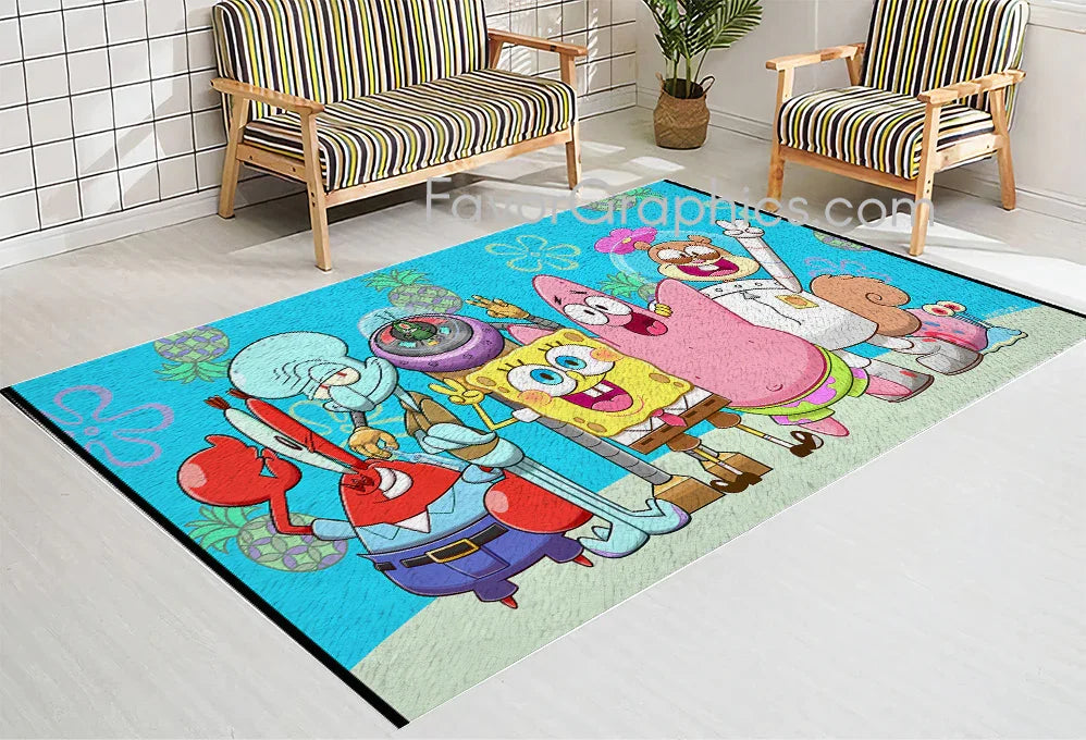 Spongebob Home Bedroom Decor Rug Carpet Mat – Favor Graphics