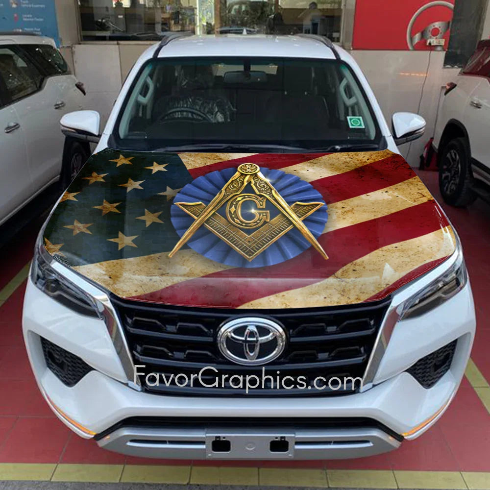 Masonic Itasha Car Vinyl Hood Wrap Decal Sticker – Favor Graphics