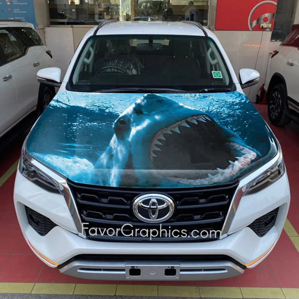 Shark Itasha Car Vinyl Hood Wrap Decal Sticker – Favor Graphics