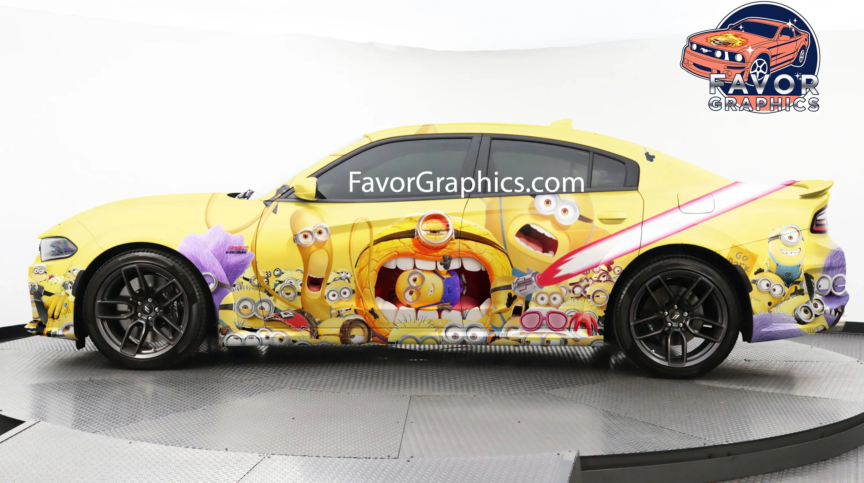 Minion Itasha Full Car Vinyl Wrap Decal Sticker – Favor Graphics