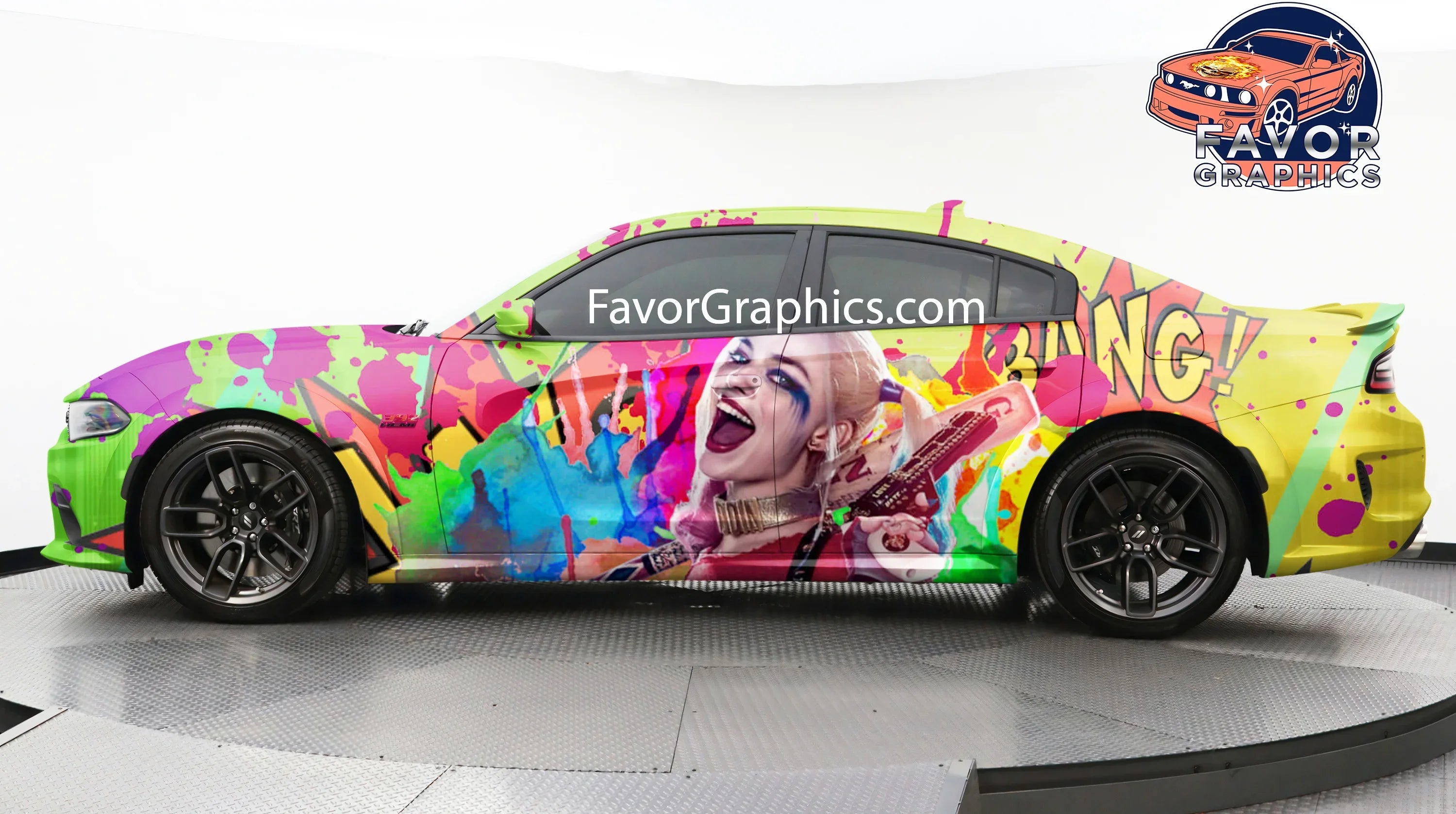 Harley Quinn Itasha Full Car Vinyl Wrap Decal Sticker – Favor Graphics