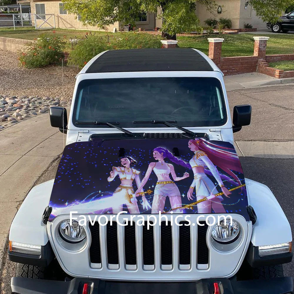 Huntrix HUNTR/X Kpop Demon Hunters Itasha Car Vinyl Hood Wrap Decal St ...