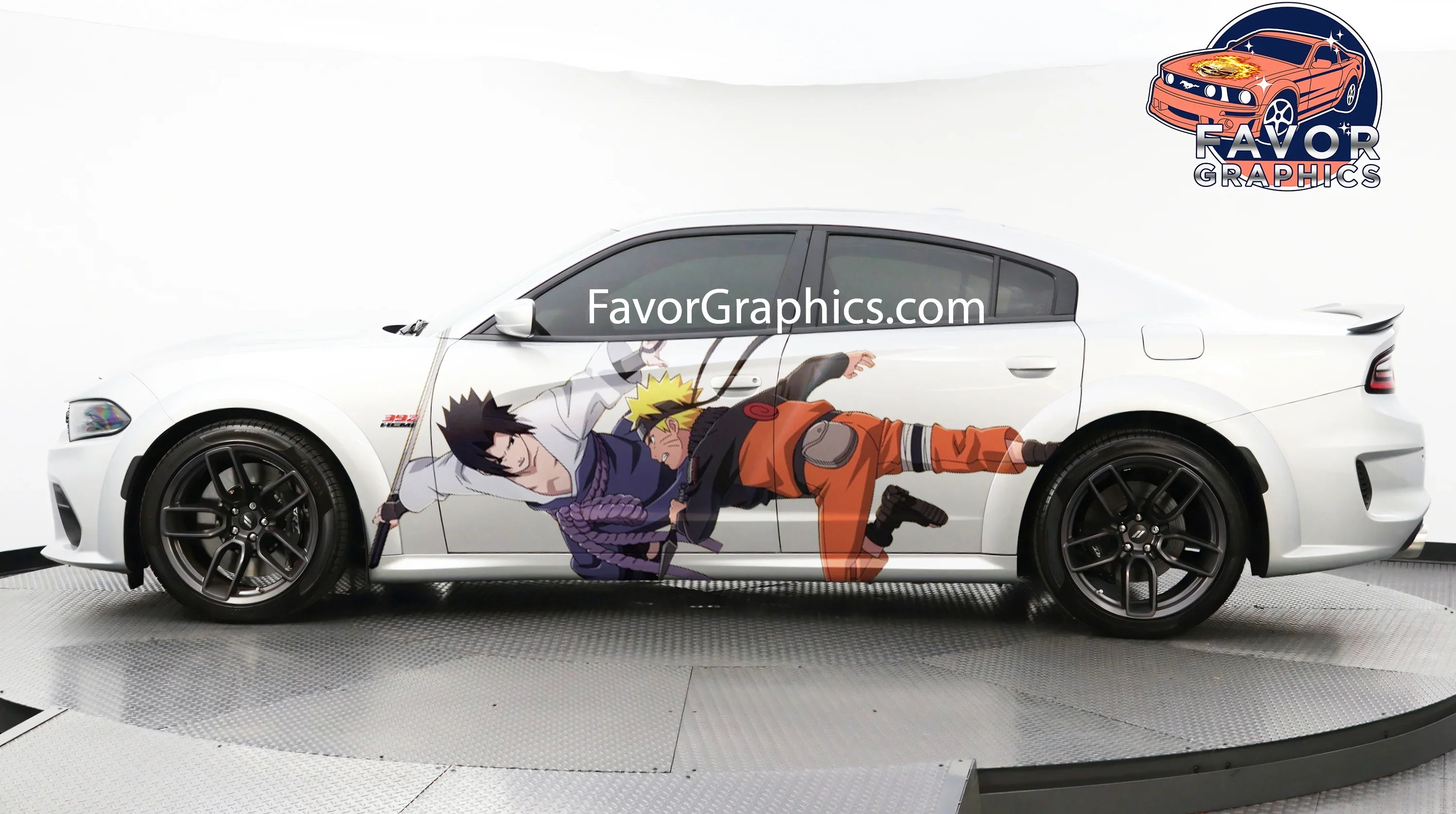 Naruto vs Sasuke Itasha Full Car Vinyl Wrap Decal Sticker – Favor Graphics