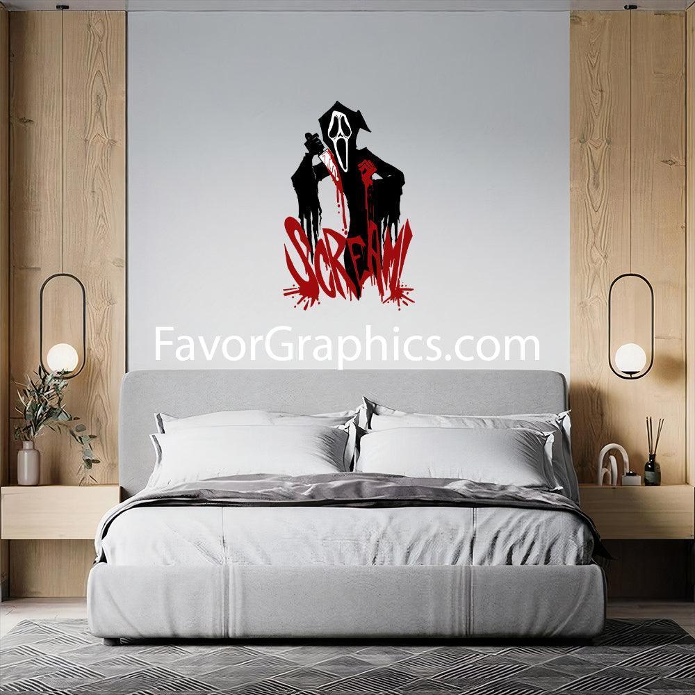 Scream Ghostface Home Room Wall Vinyl Decal Sticker Mural Poster ...