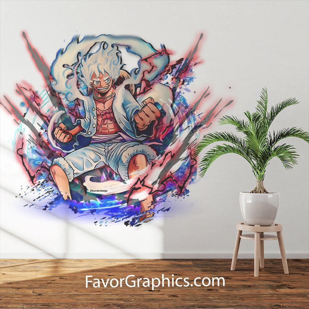 Monkey D. Luffy Gear 5 Home Room Wall Vinyl Decal Sticker Mural Poster ...