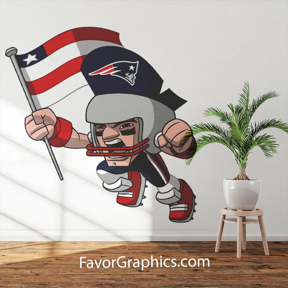 New England Patriots Home Room Wall Vinyl Decal Sticker Mural Poster ...