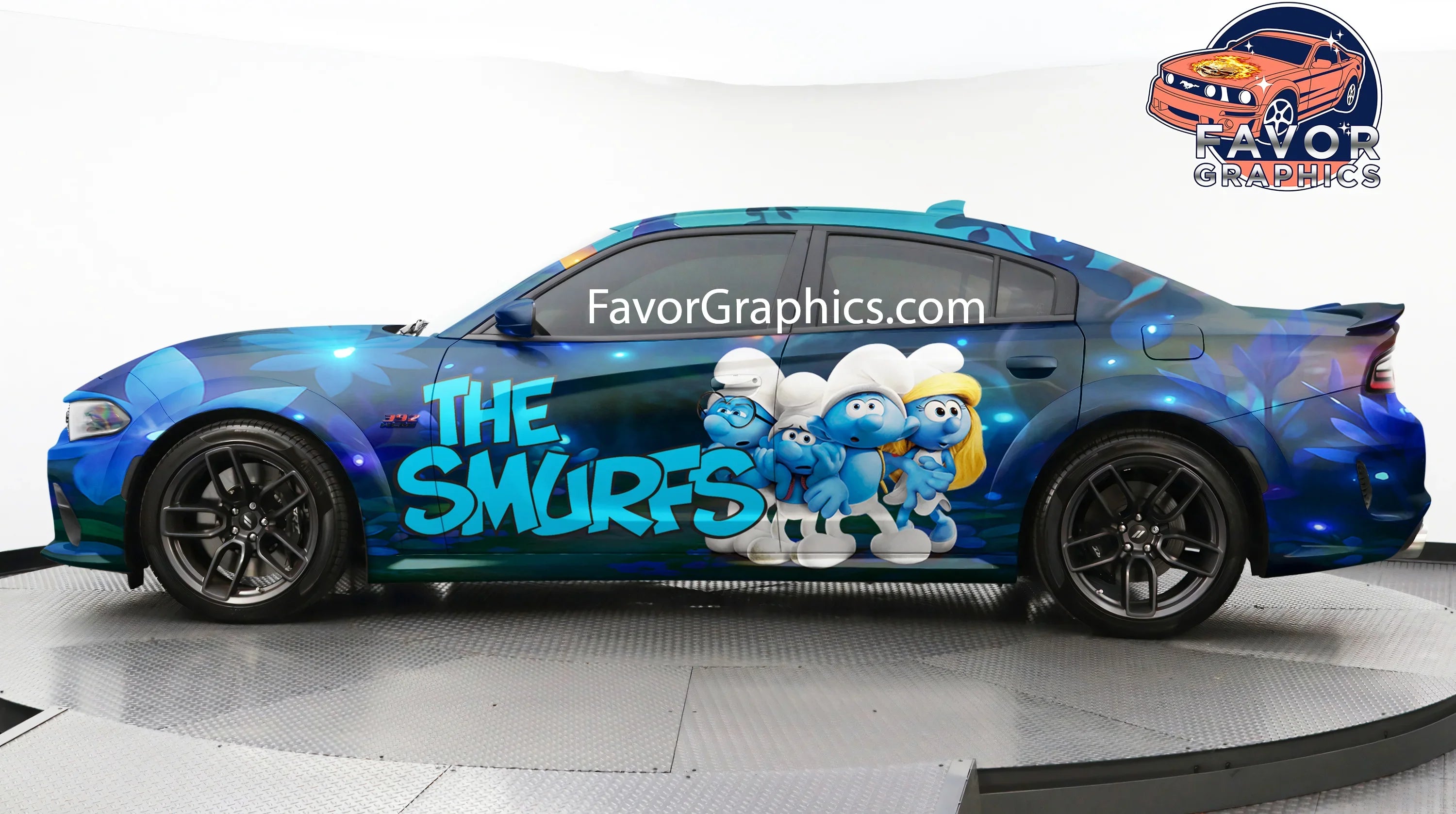 The Smurfs Itasha Full Car Vinyl Wrap Decal Sticker – Favor Graphics
