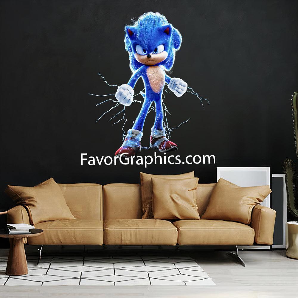 Sonic The Hedgehog Home Room Wall Vinyl Decal Sticker Mural Poster ...