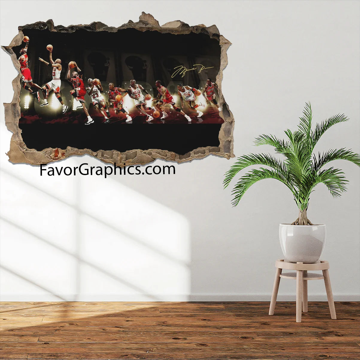 Michael Jordan Vinyl Wall Art Decal Sticker Poster Print Mural – Favor ...
