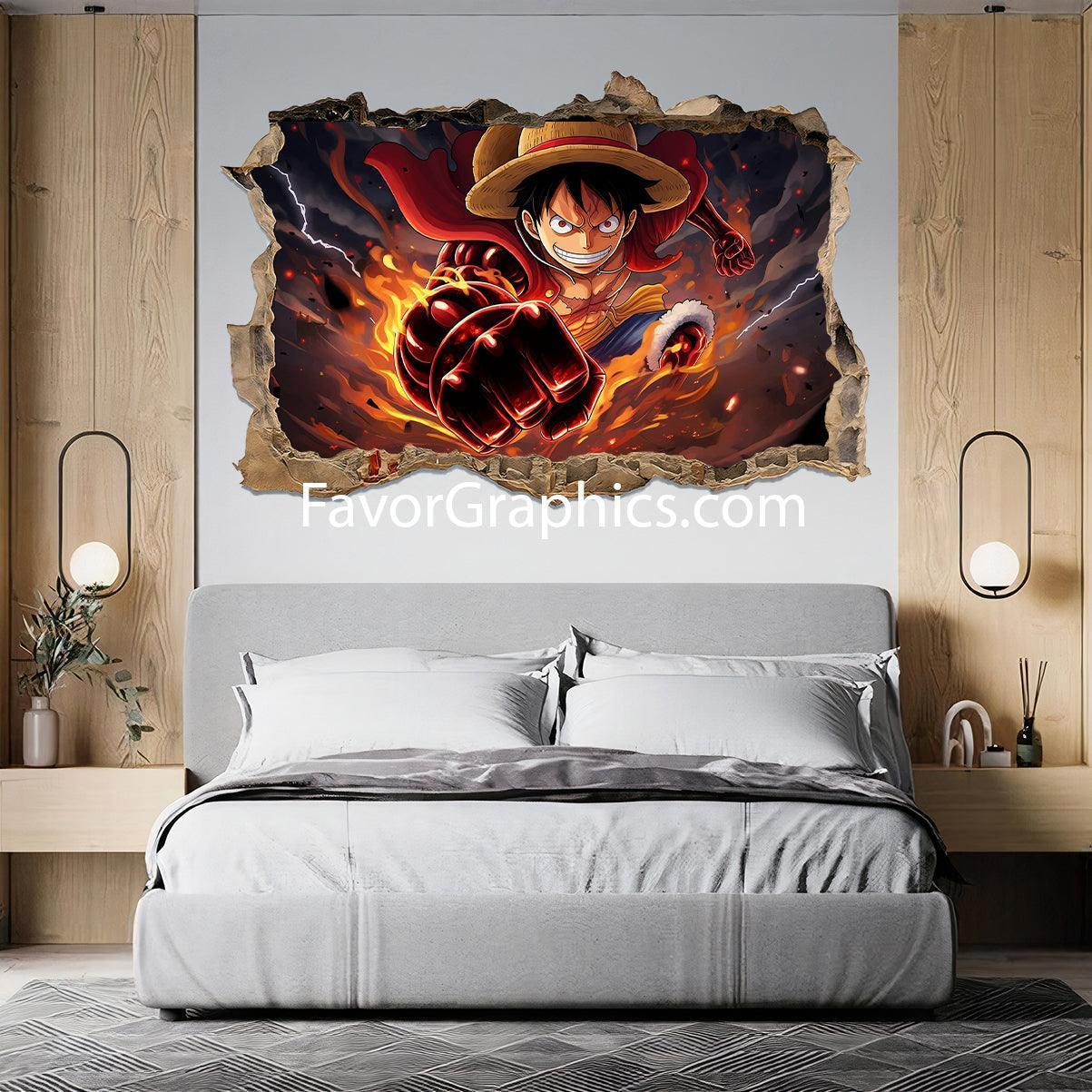Monkey D. Luffy Vinyl Wall Art Decal Sticker Poster Print Mural – Favor ...