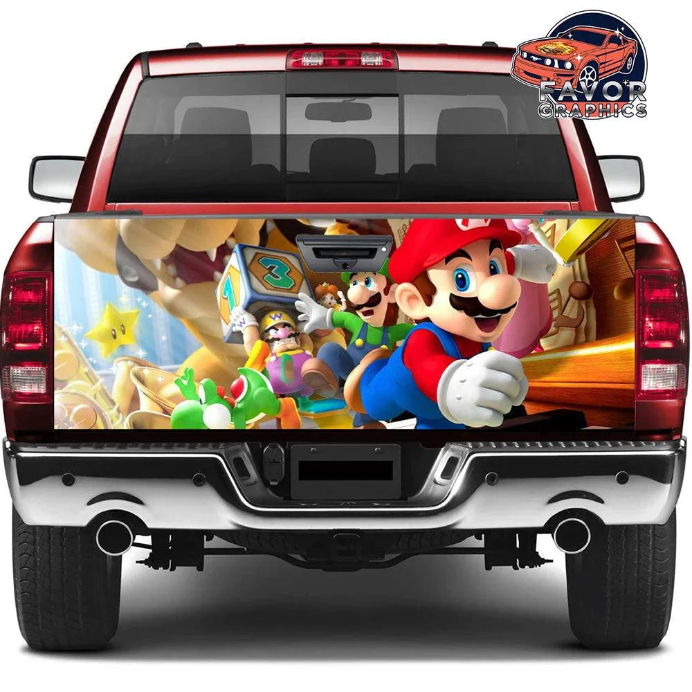 Mario Tailgate Wraps For Trucks SUV Vinyl Wrap – Favor Graphics