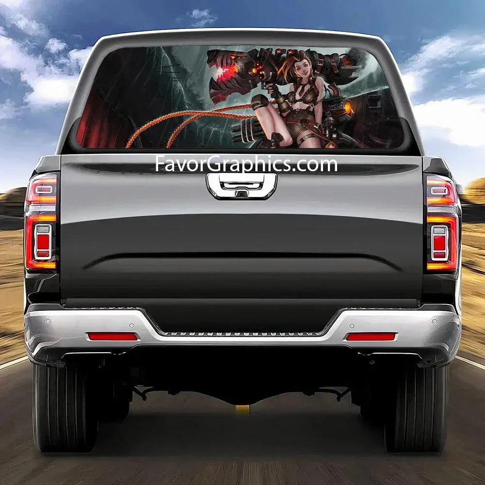 Jinx League Of Legends Rear Window Perforated Graphic Vinyl Decal Car ...