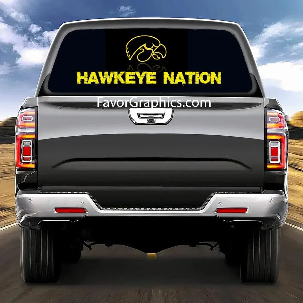 Iowa Hawkeyes Rear Window Perforated Graphic Vinyl Decal Car Truck UTV ...