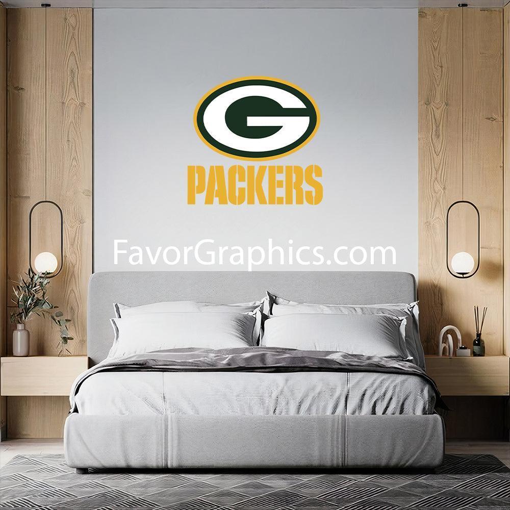 Green Bay Packers Home Room Wall Vinyl Decal Sticker Mural Poster ...
