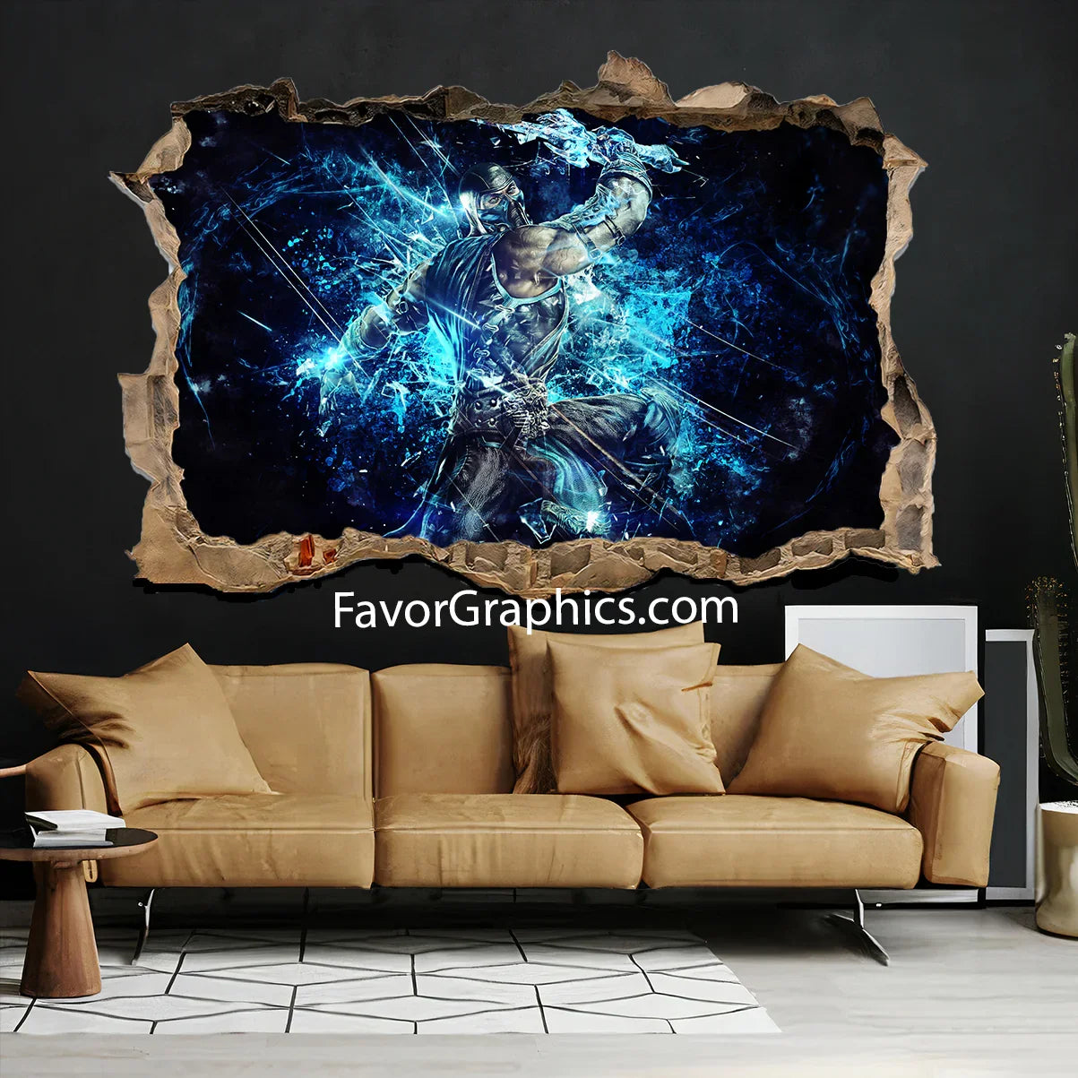 Sub Zero Mortal Kombat Vinyl Wall Art Decal Sticker Poster Print Mural ...