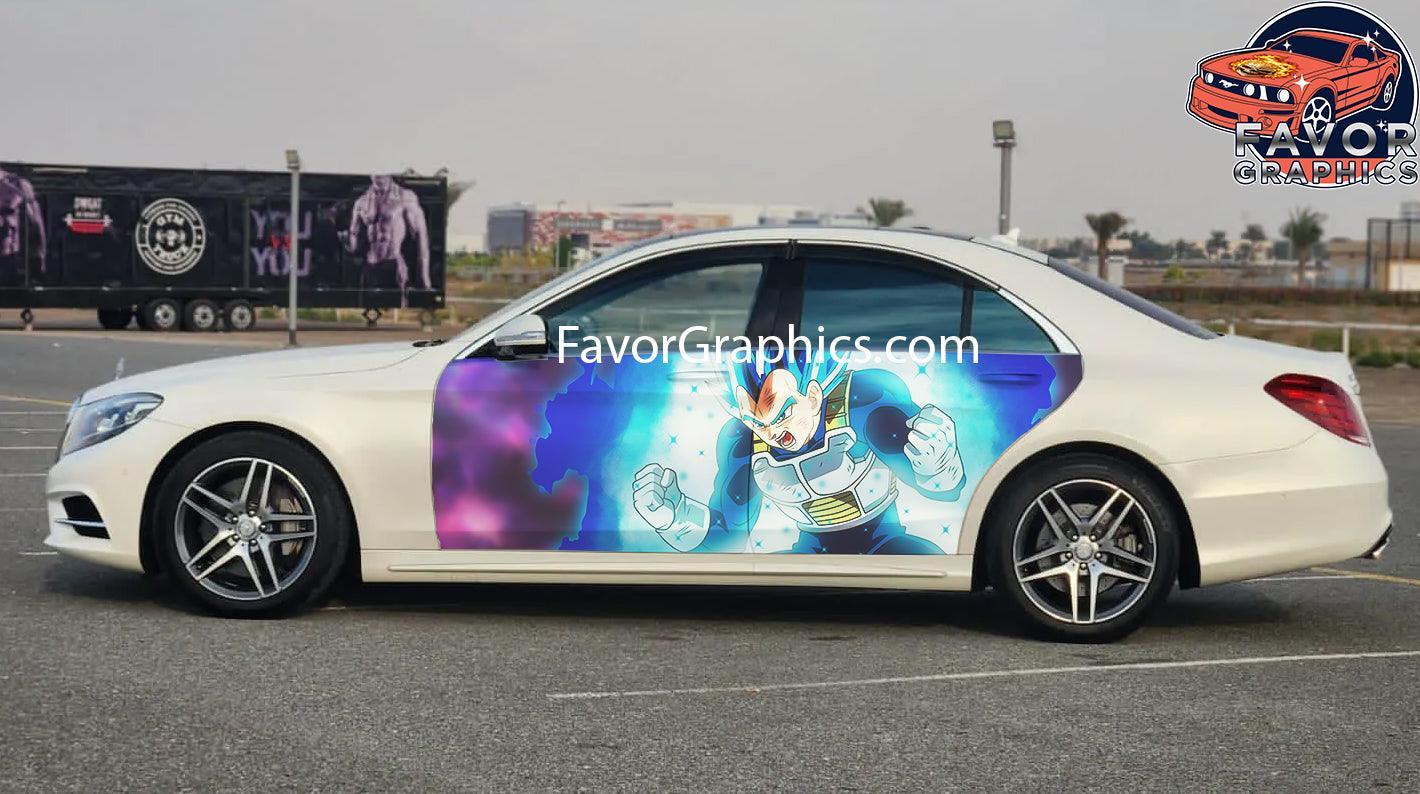 Vegeta Car Door Vinyl Wrap Decal Sticker – Favor Graphics