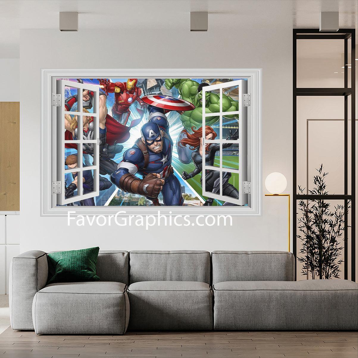 Superhero Avengers Vinyl Wall Art Decal Sticker Poster Print Mural ...
