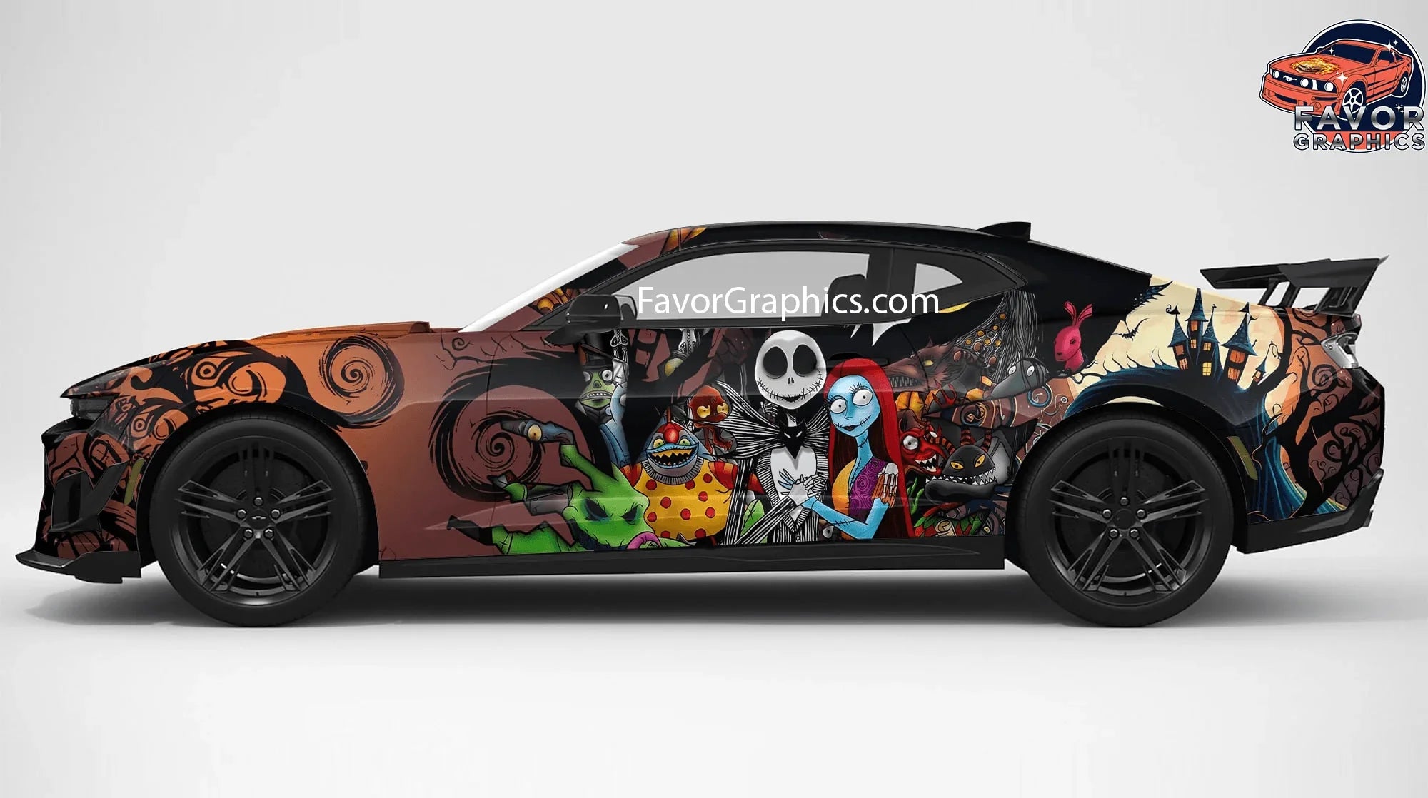 Nightmare Before Christmas Itasha Full Car Vinyl Wrap Decal Sticker ...