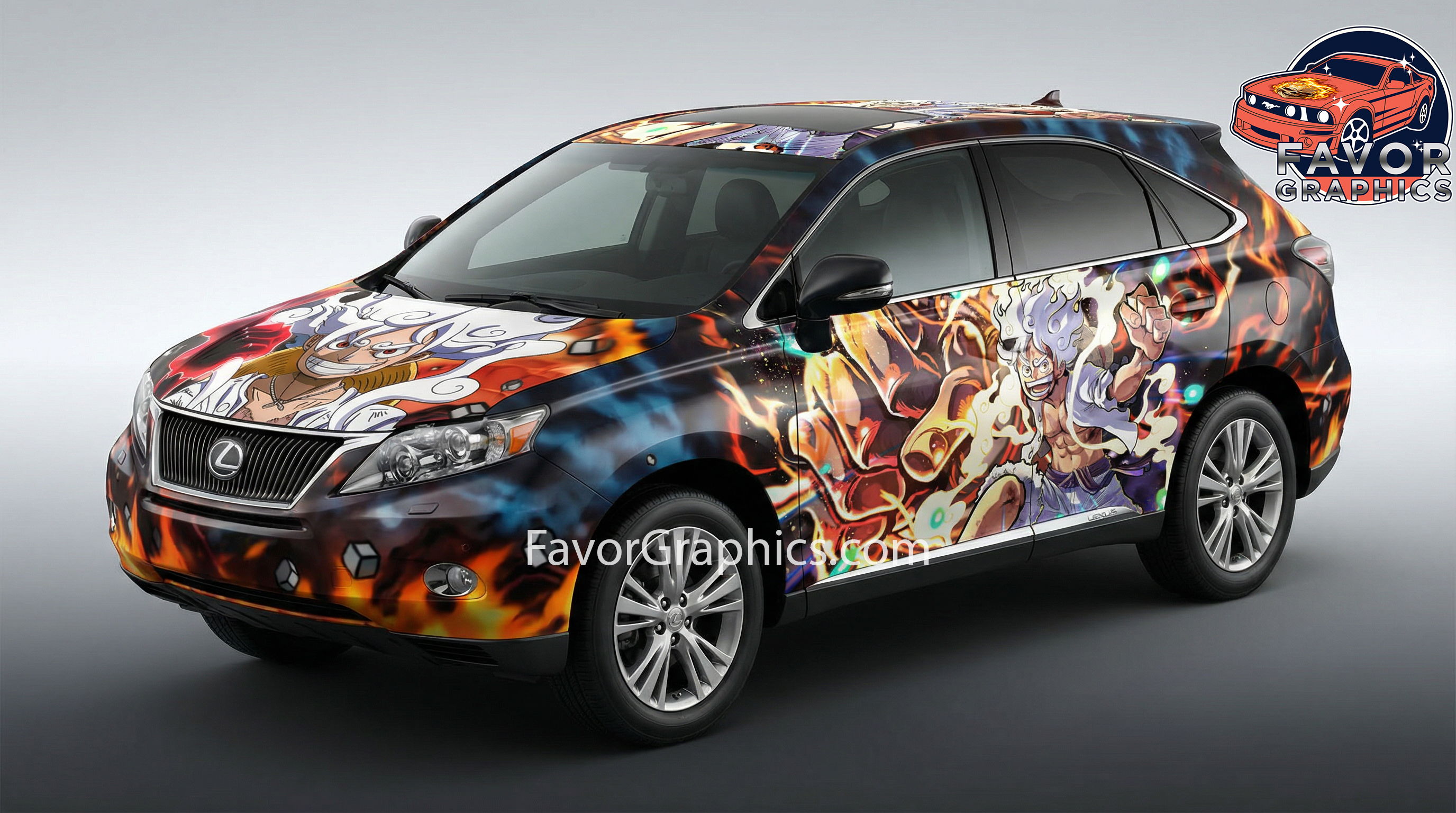 Monkey D. Luffy Gear 5 Itasha Full Car Vinyl Wrap Decal Sticker – Favor ...
