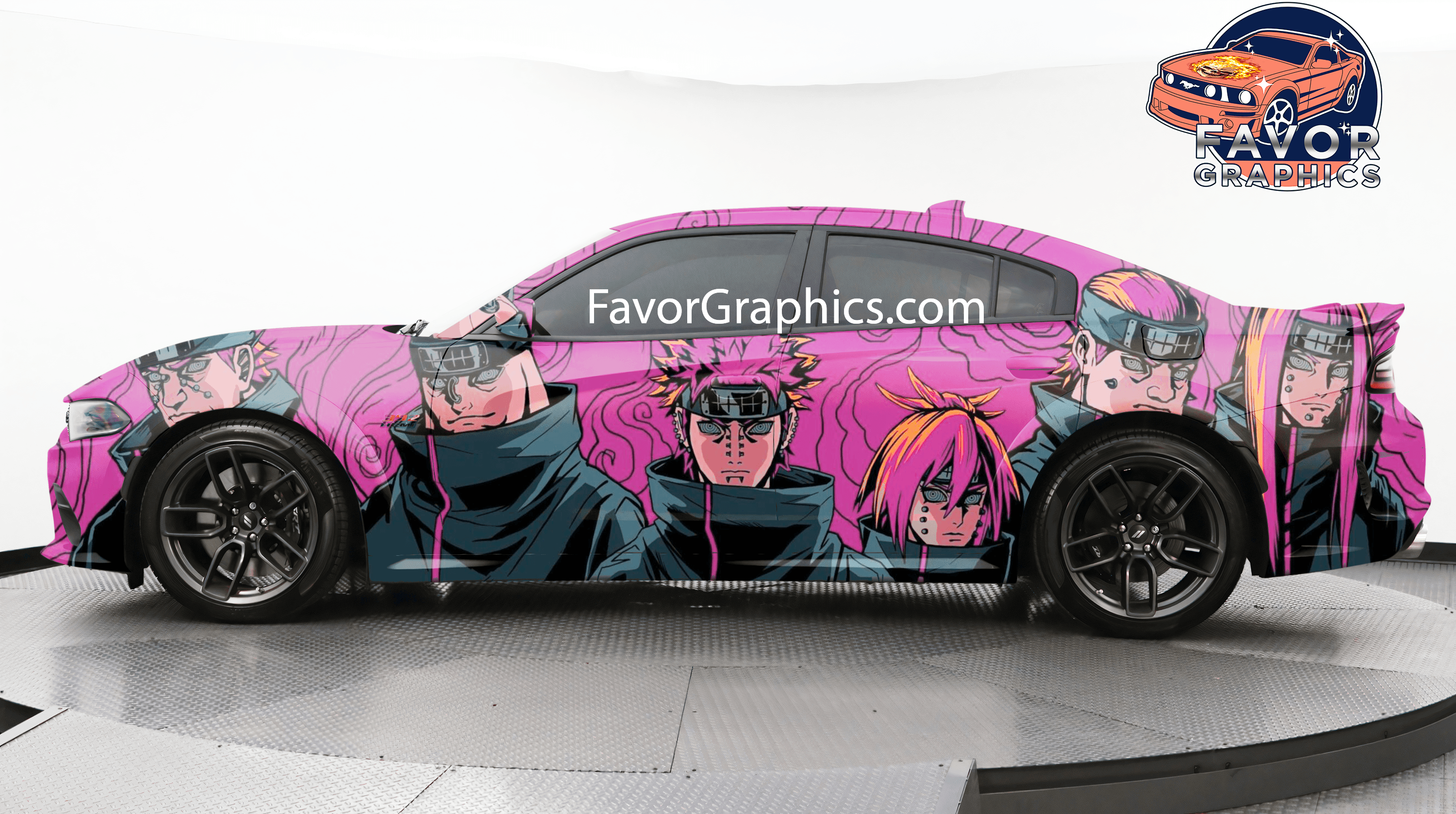 Akatsuki Naruto Itasha Full Car Vinyl Wrap Decal Sticker – Favor Graphics