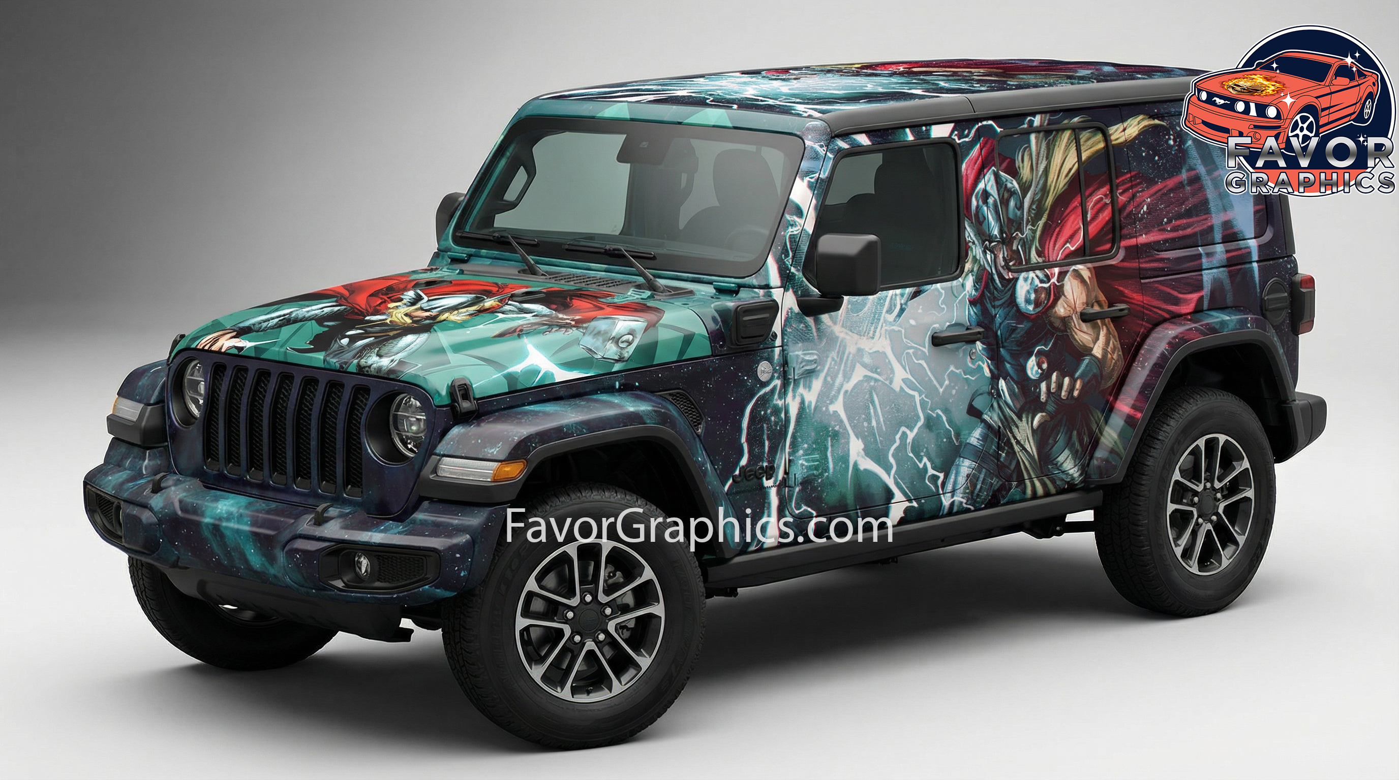 Thor Itasha Full Car Vinyl Wrap Decal Sticker – Favor Graphics
