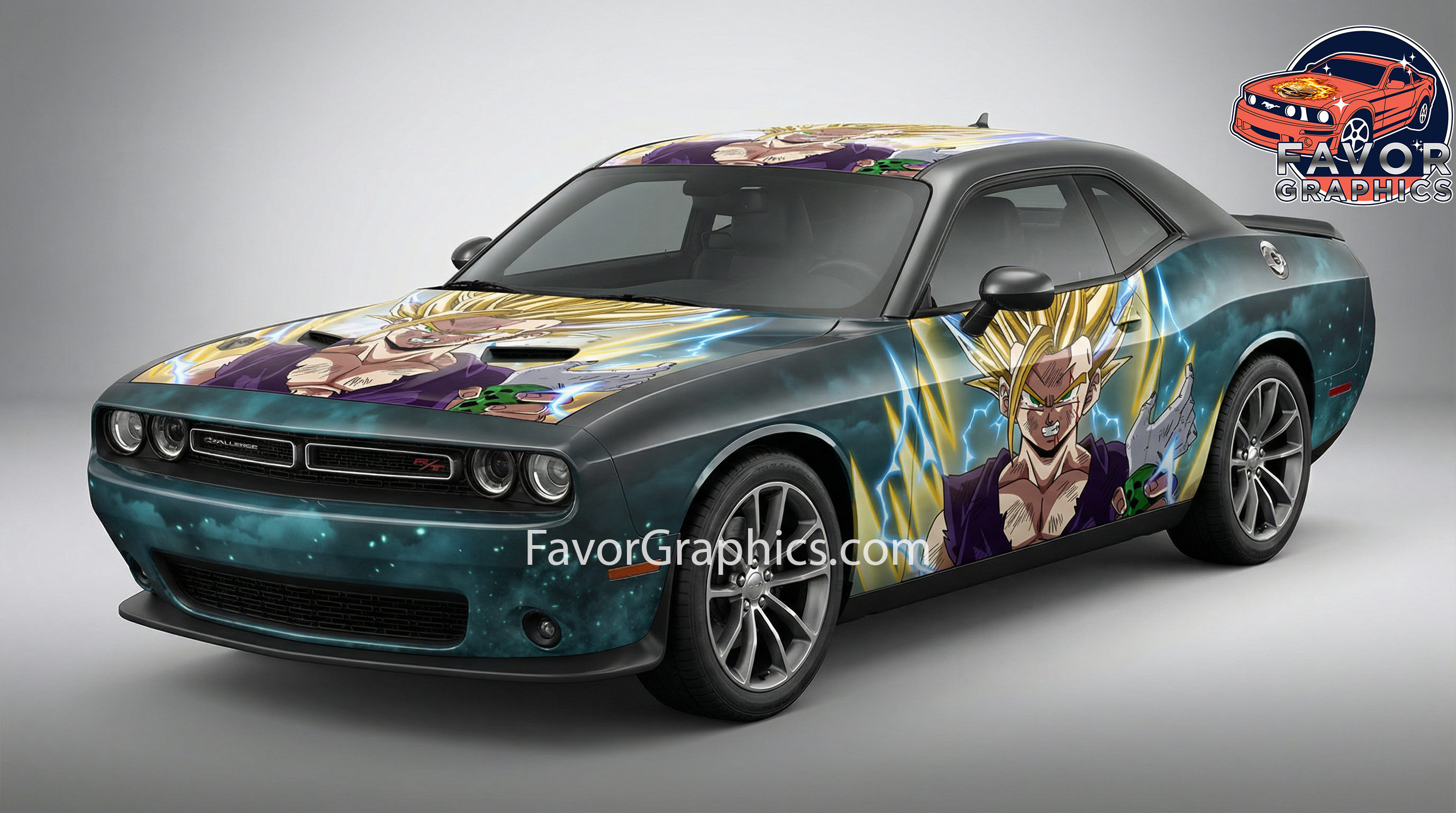 Son Gohan Itasha Full Car Vinyl Wrap Decal Sticker – Favor Graphics