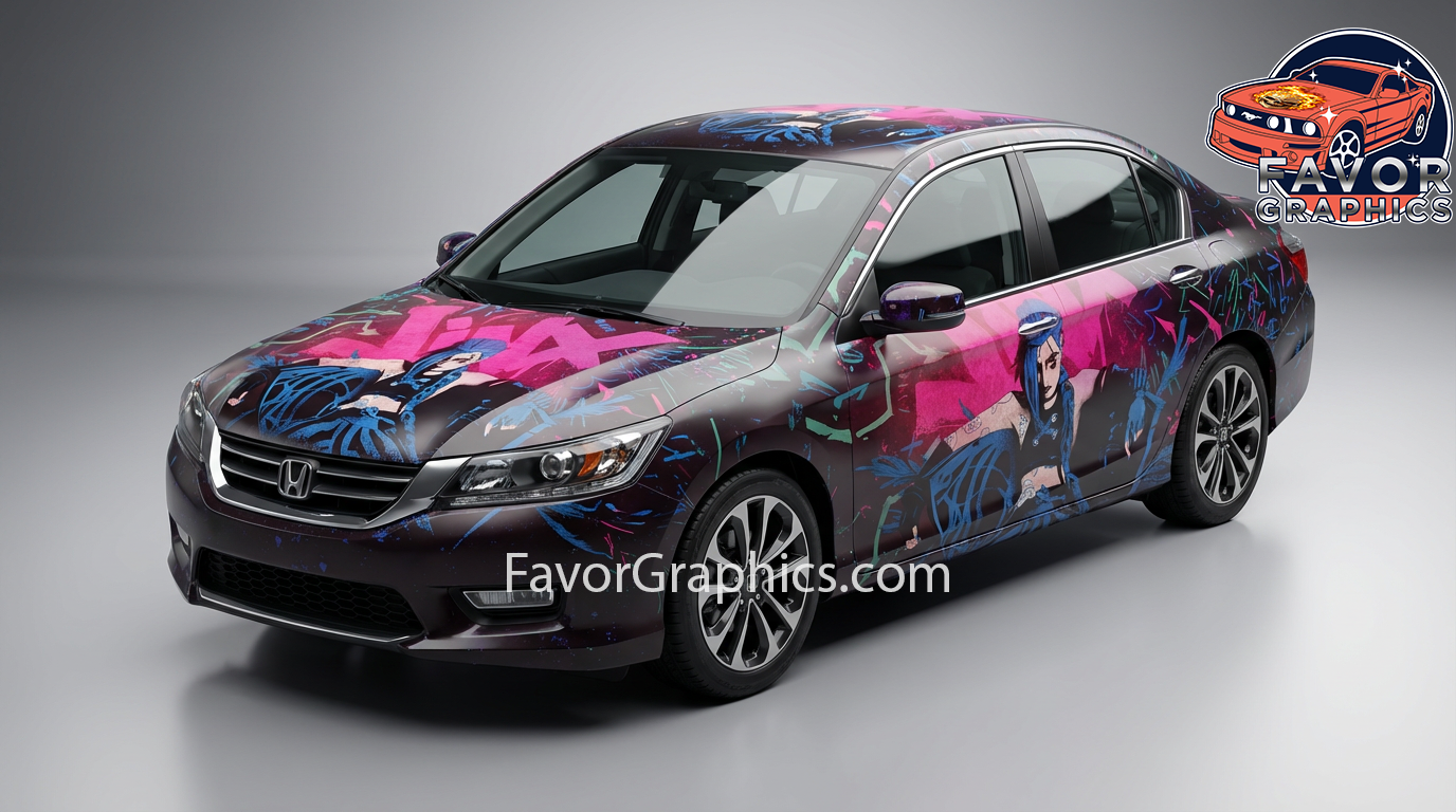 JInx League Of Legends Itasha Full Car Vinyl Wrap Decal Sticker – Favor ...