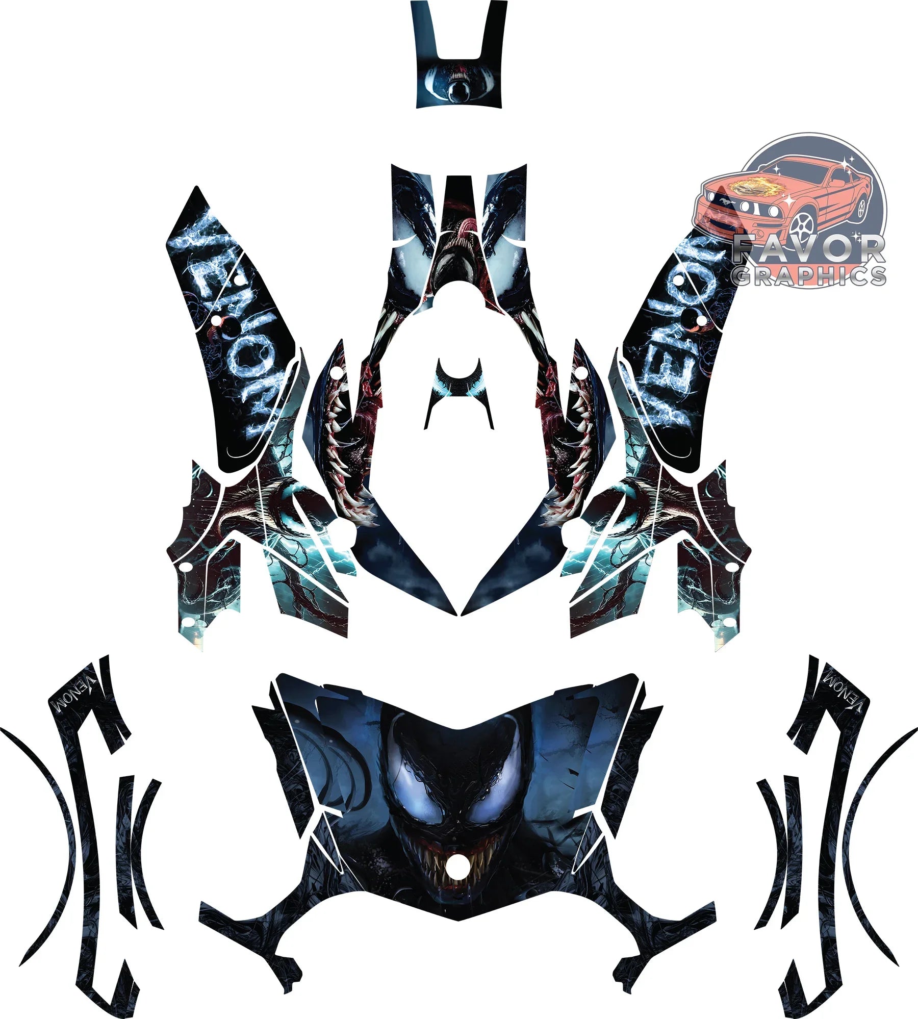 Venom Vinyl Wrap Decal Sticker for Can Am Spyder F3 – Favor Graphics