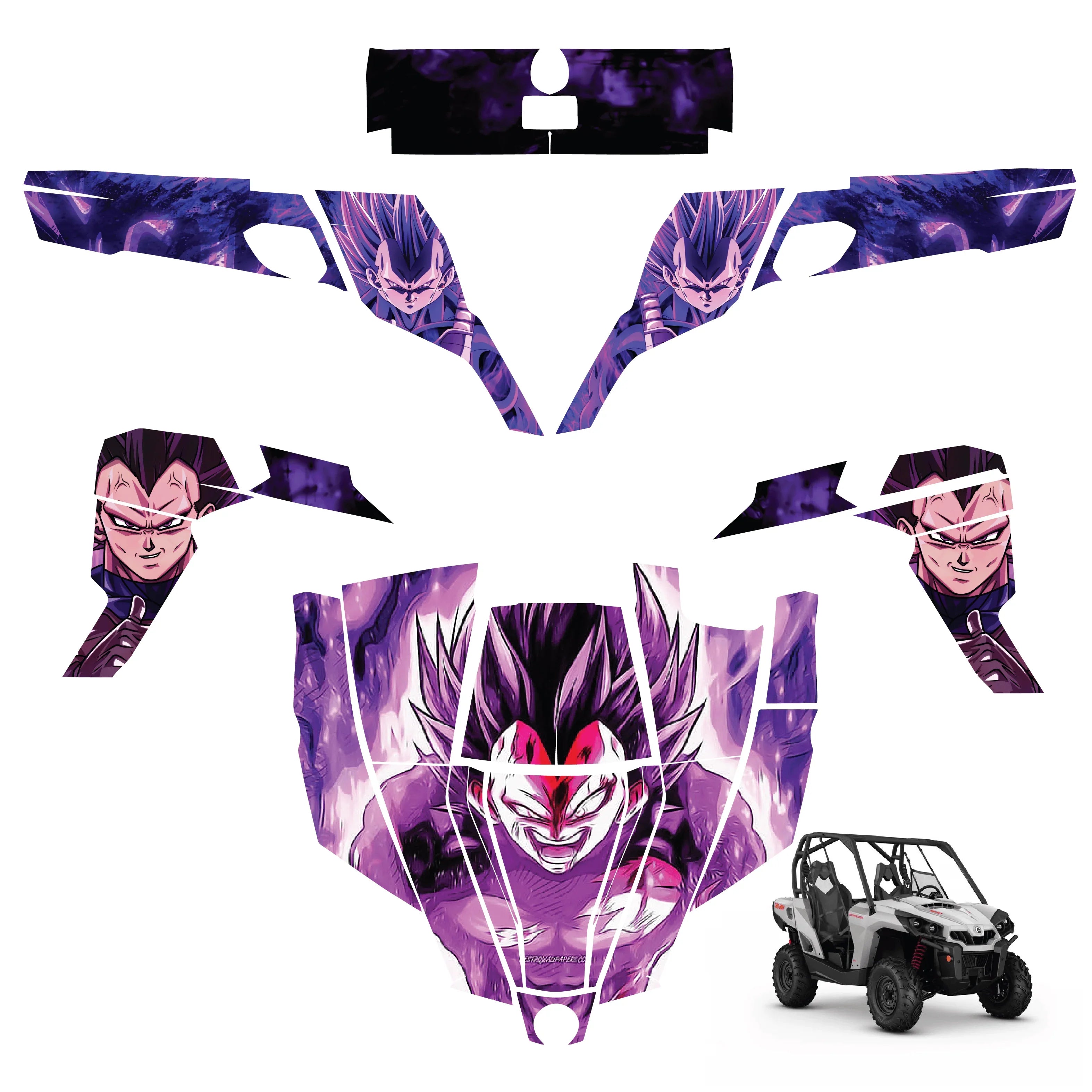 Ultra Ego Vegeta Vinyl Wrap Decal Sticker for Can-am Commander 1000 ...