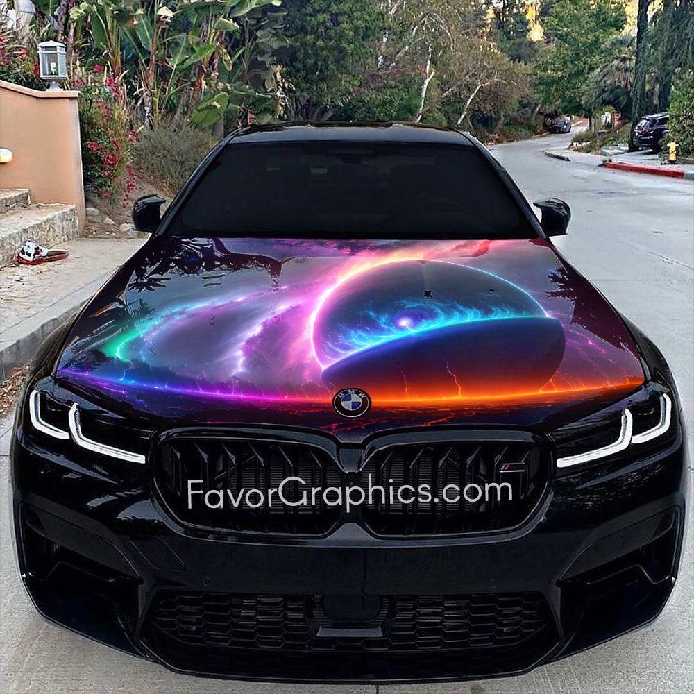 Outer Space Planets Itasha Car Vinyl Hood Wrap Decal Sticker – Favor ...