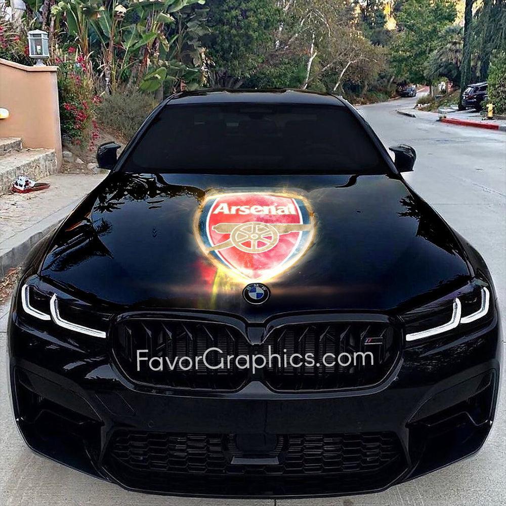 Arsenal Itasha Car Vinyl Hood Wrap Decal Sticker – Favor Graphics