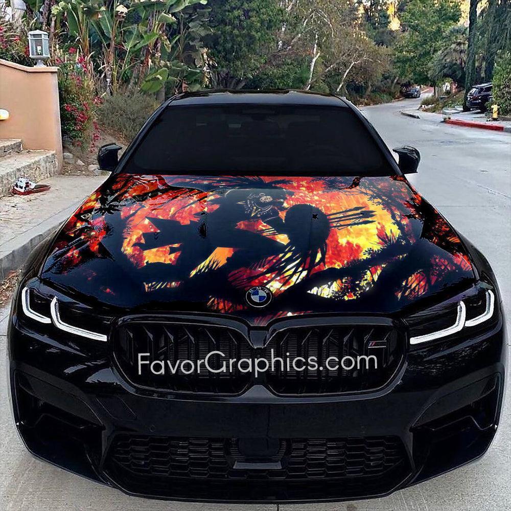 Aztec Warrior Itasha Car Vinyl Hood Wrap Decal Sticker – Favor Graphics
