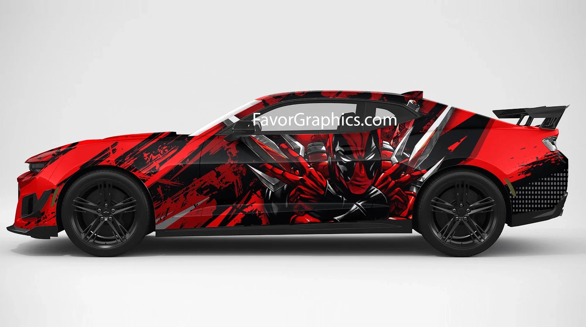 Deadpool Itasha Full Car Vinyl Wrap Decal Sticker – Favor Graphics