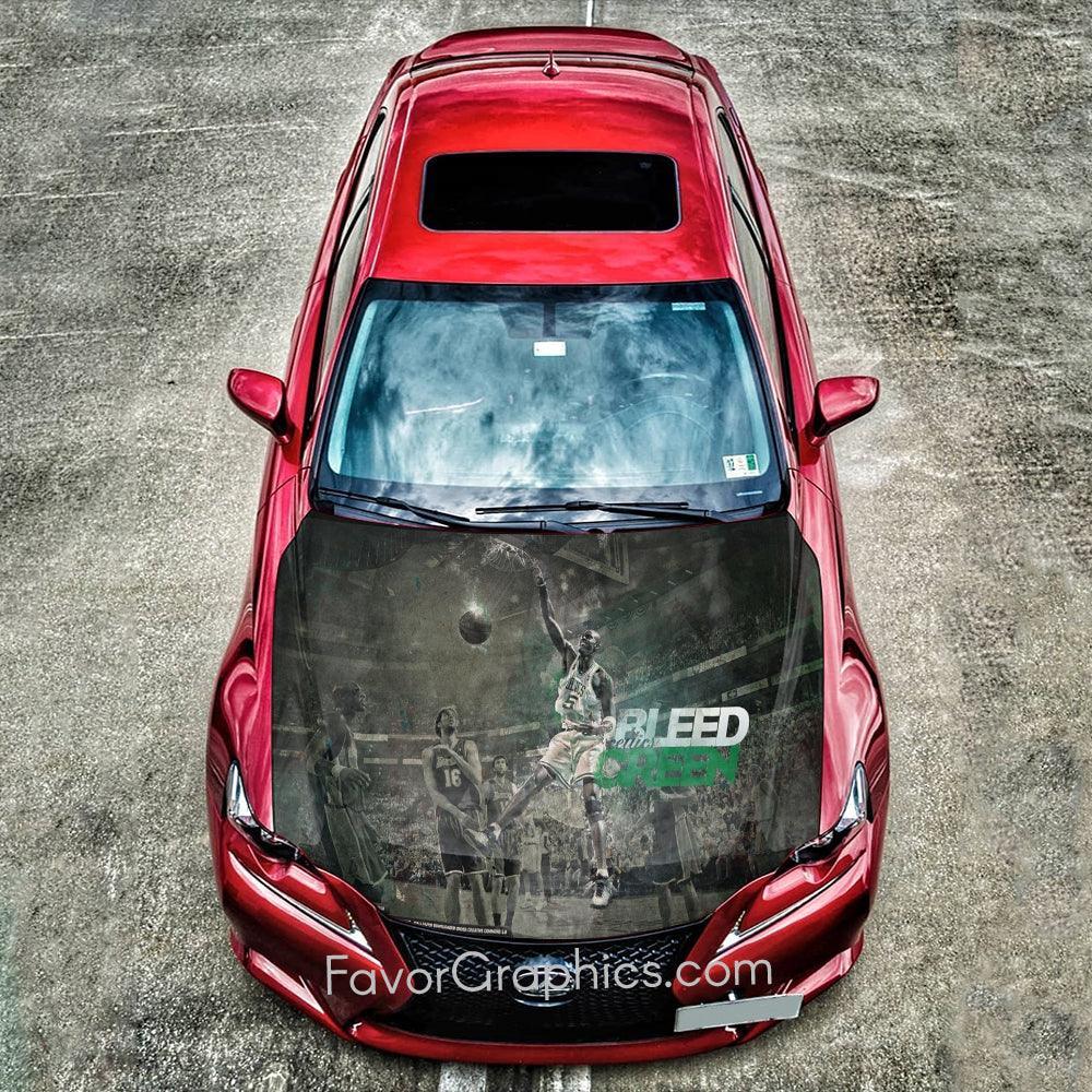 Boston Celtics Itasha Car Vinyl Hood Wrap Decal Sticker – Favor Graphics