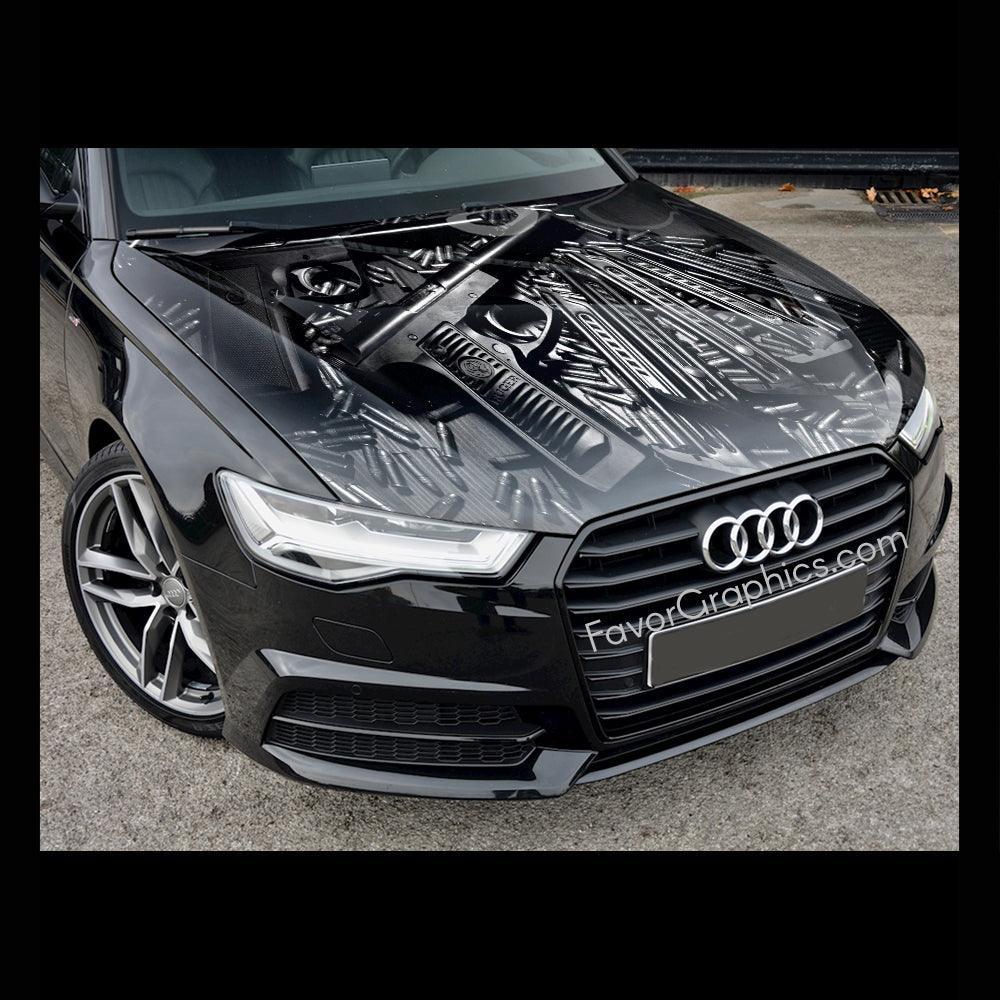 Guns And Bullets Itasha Car Vinyl Hood Wrap Decal Sticker – Favor Graphics