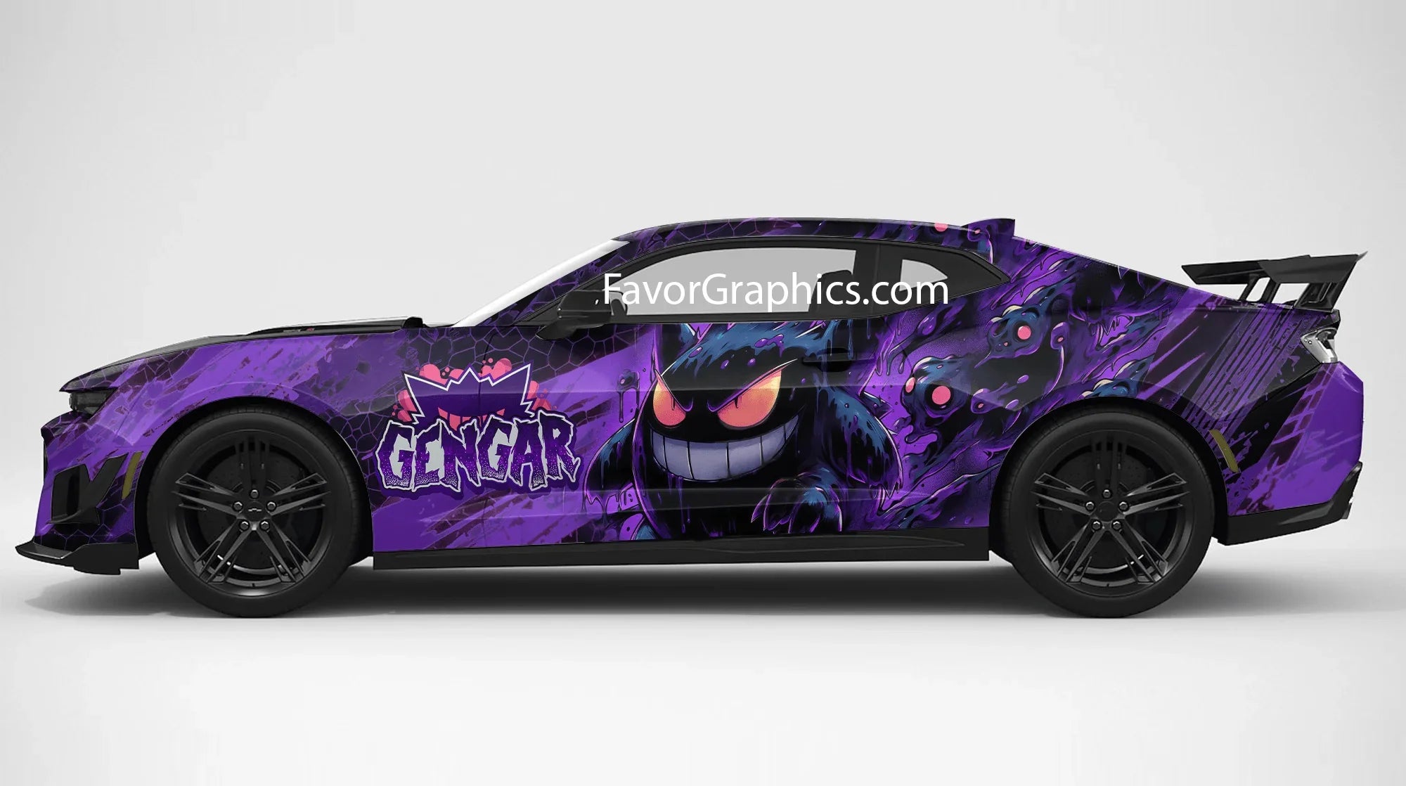 Gengar (Pokemon) Itasha Full Car Vinyl Wrap Decal Sticker – Favor Graphics